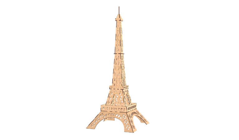 3d jigsaw online puzzle Eiffel Tower